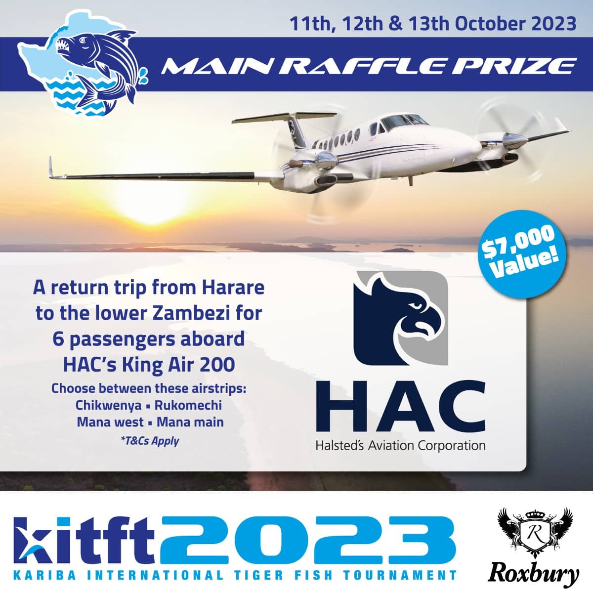 KITFT 2023 Raffle - Kariba International Tiger Fish Tournament (KITFT)
